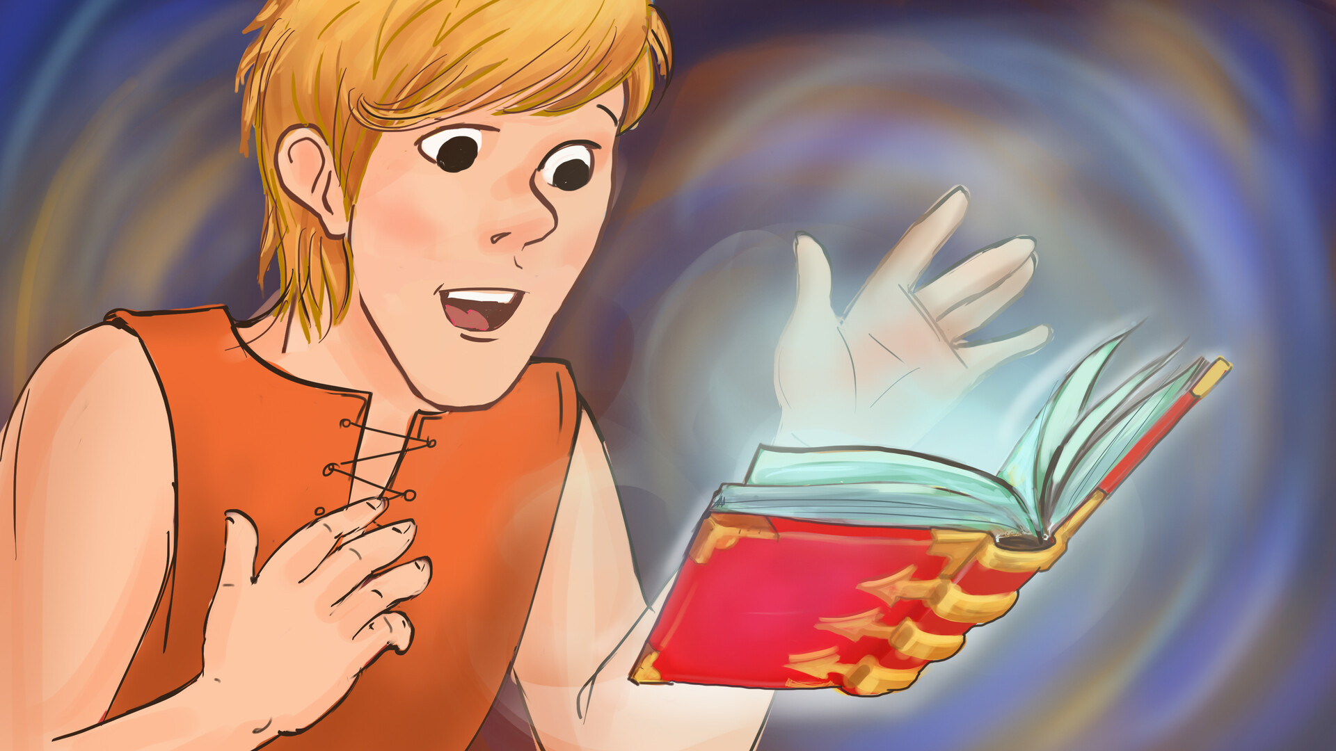 ArtStation - Simon and magic book