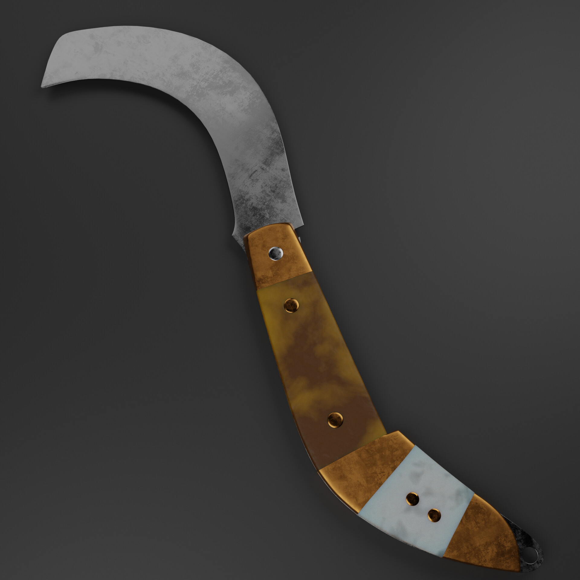 ArtStation - Small Bone Decorated Sickle