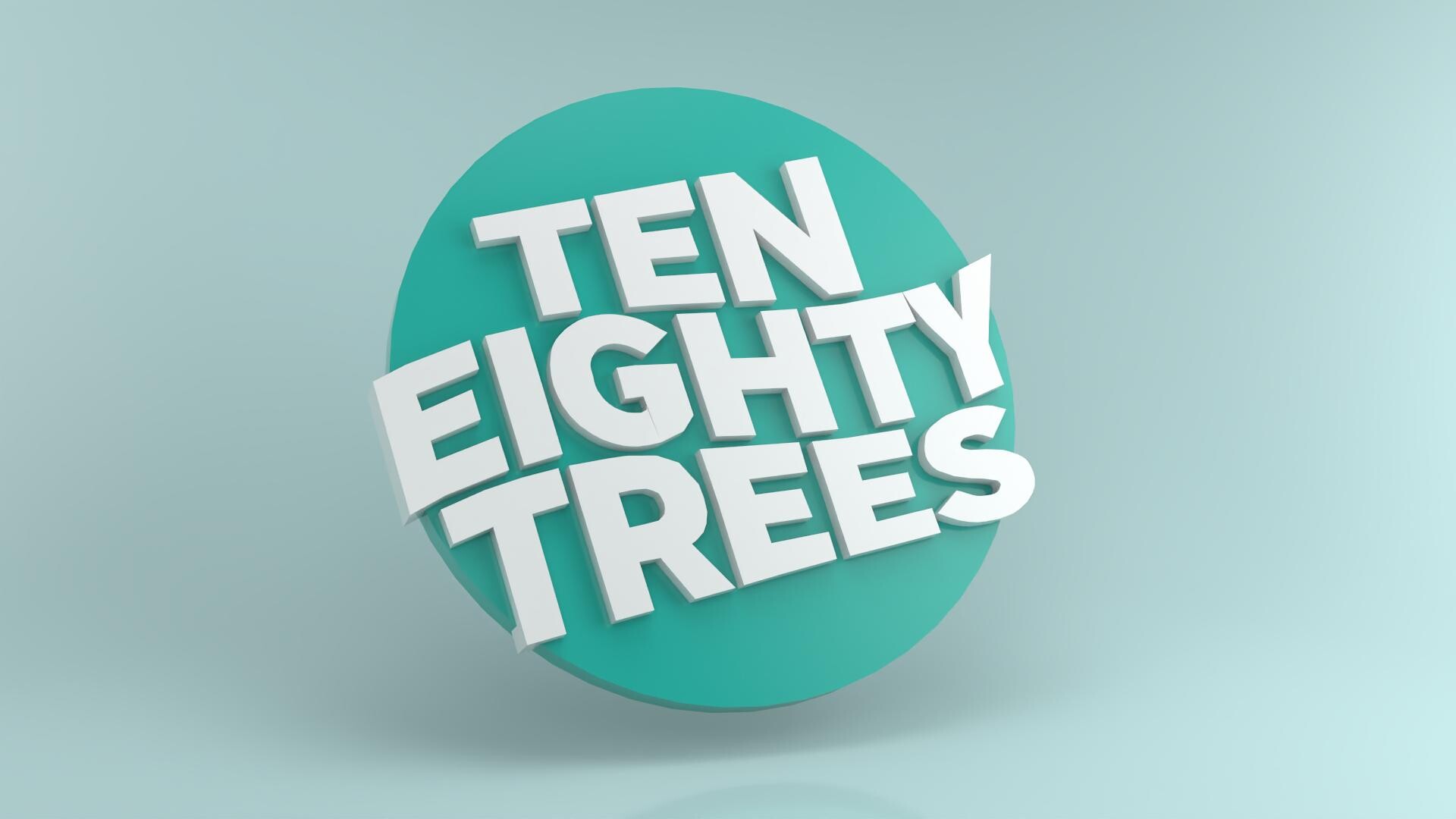 ArtStation - Ten Eighty Trees 3D Logo Render