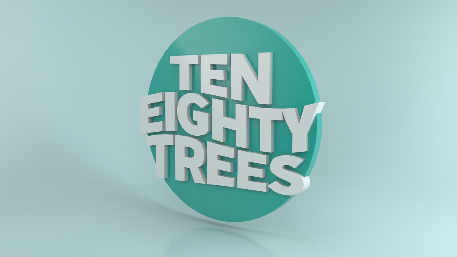 Adam Tron - Ten Eighty Trees 3D Logo Render