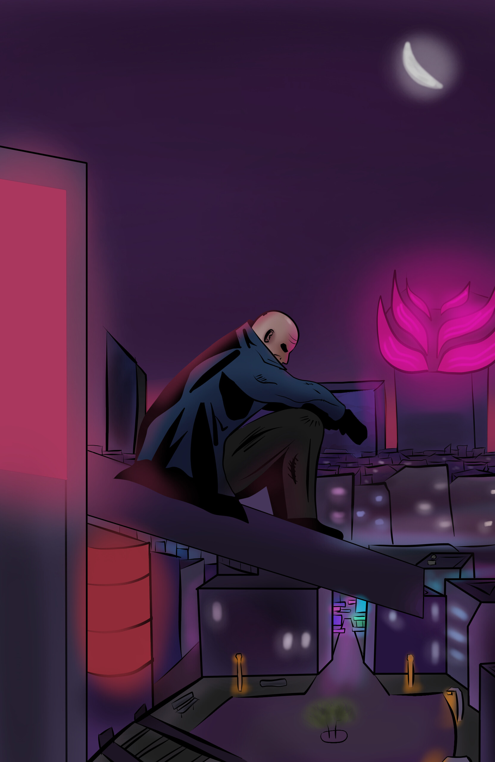 ArtStation - Lonely City (Hitman Fanart)