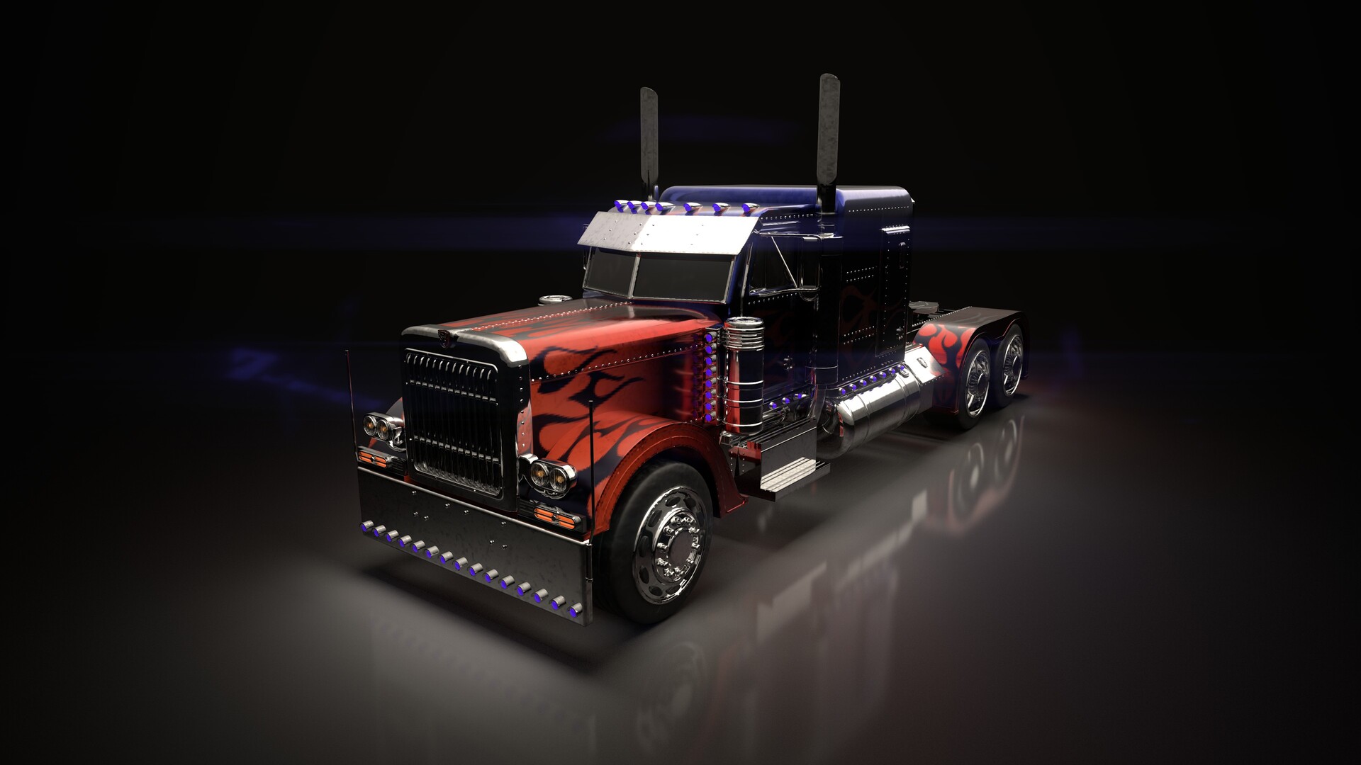 ArtStation - Transformers Optimus Prime - Peterbilt 379