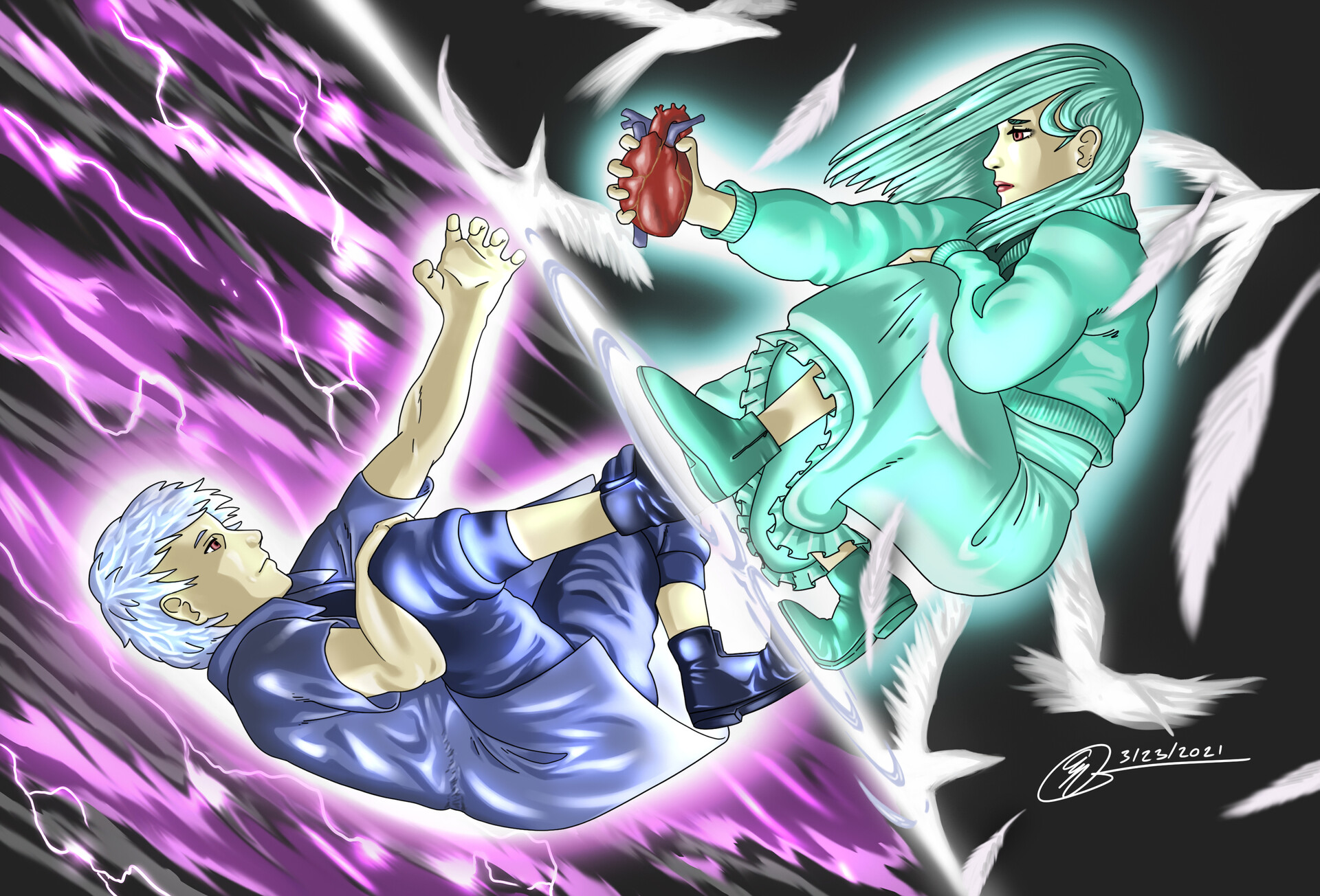 ArtStation - A storm VS the calm