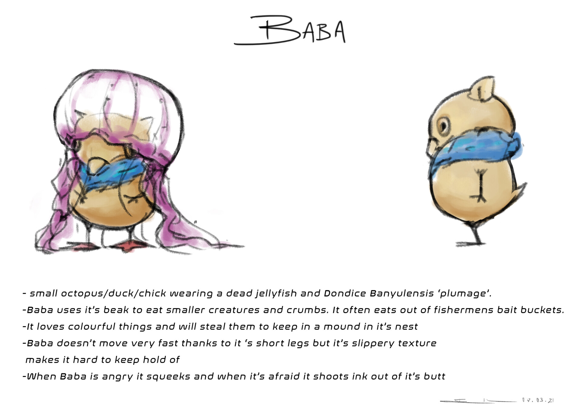 ArtStation - Baba - Creature concept