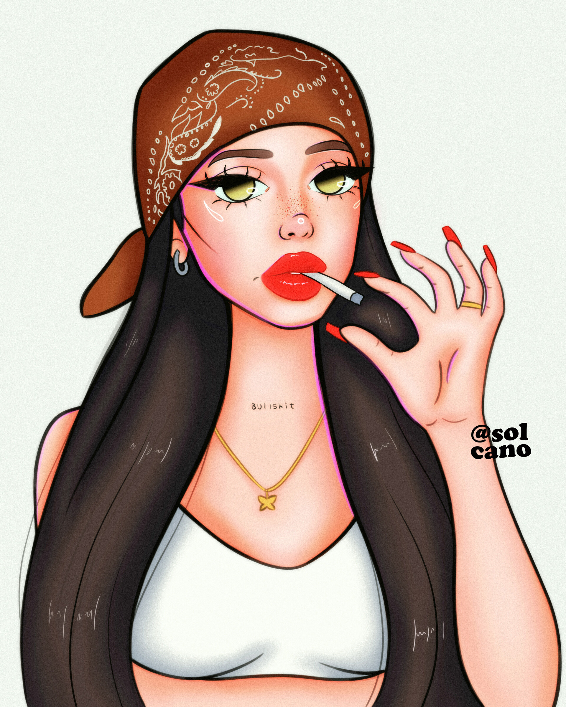 Drawings Of Girls With Swag