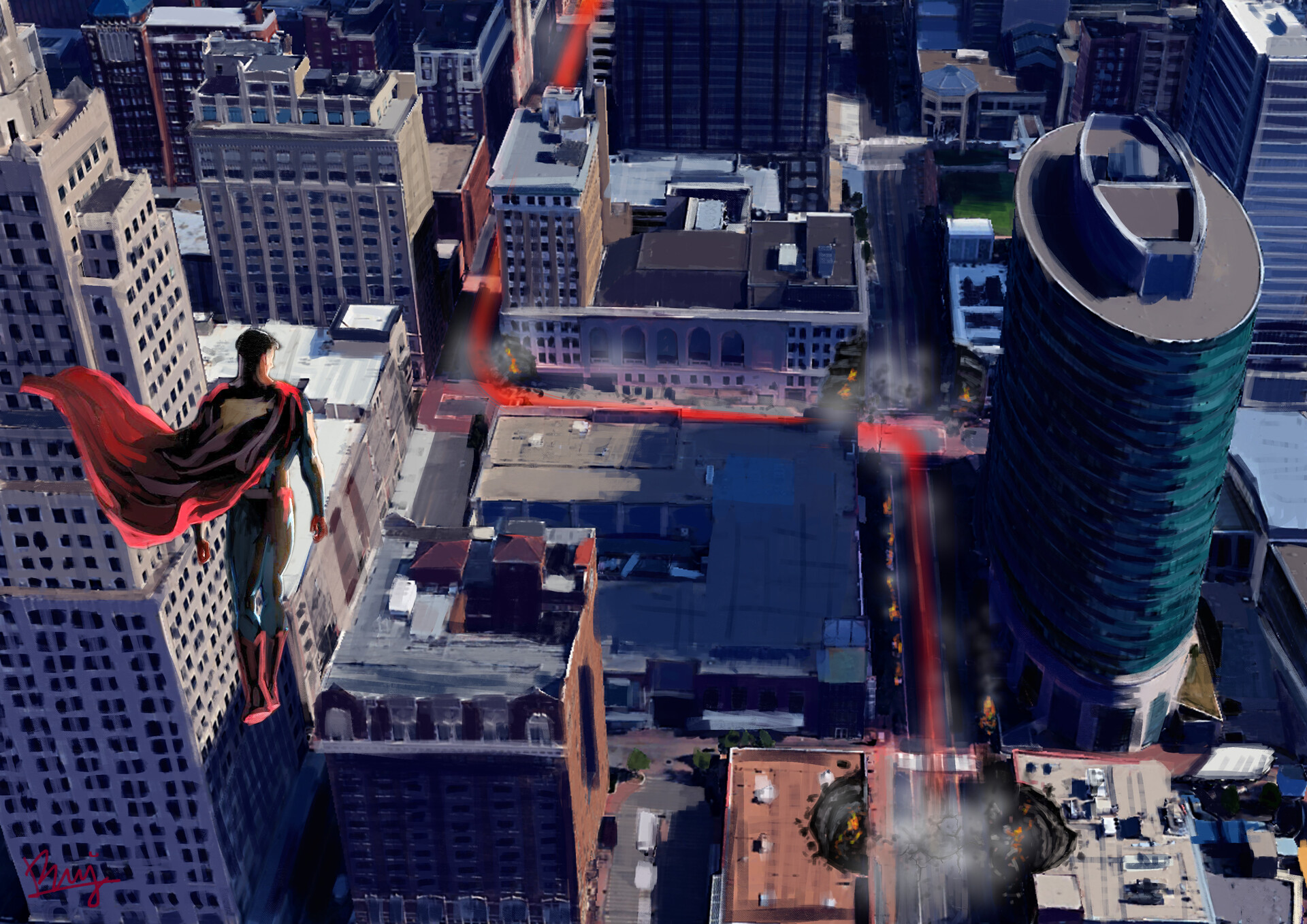 ArtStation - Clark meets Barry