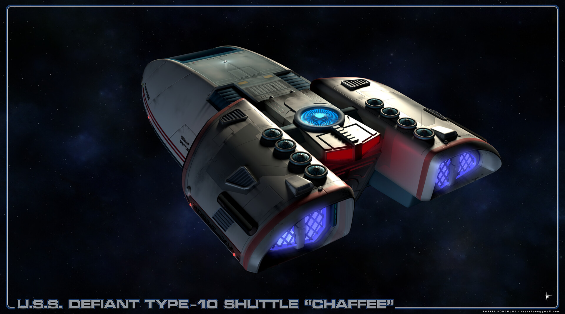 Robert Bonchune - Federation Type -10 Shuttle "Chaffee" - Star Trek ...