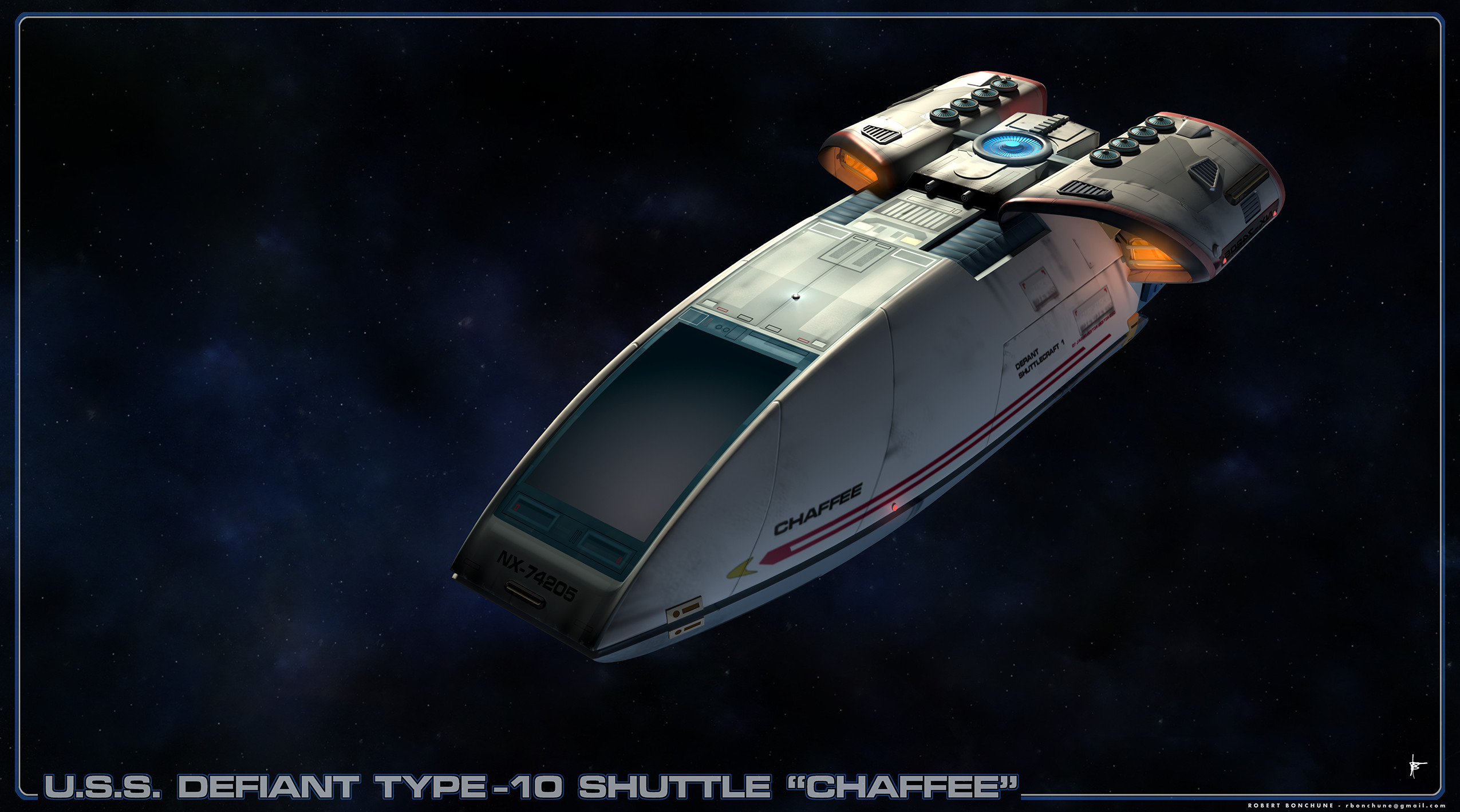 Robert Bonchune - Federation Type -10 Shuttle "Chaffee" - Star Trek ...