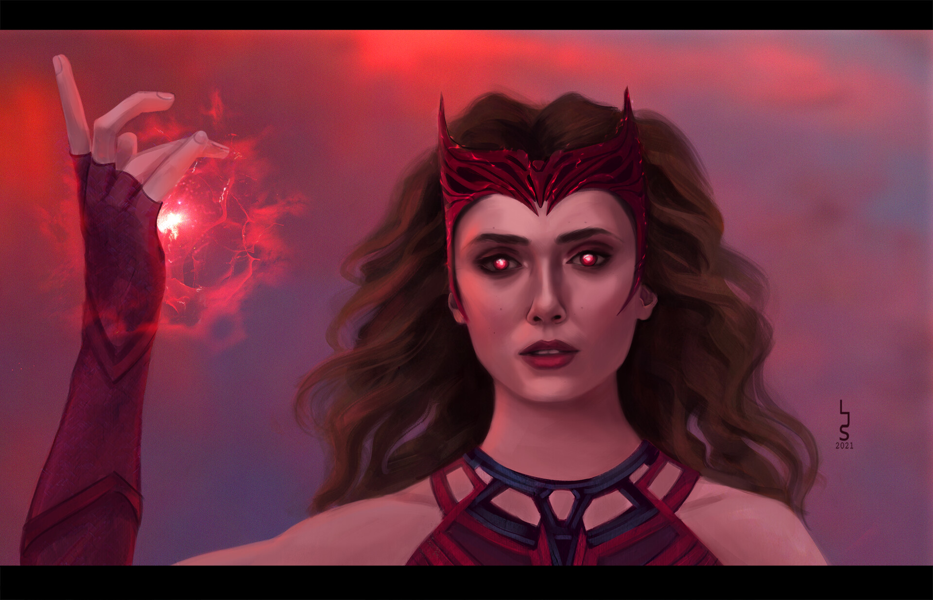 ArtStation - Scarlet Witch (Wanda Vision) - Portrait Study
