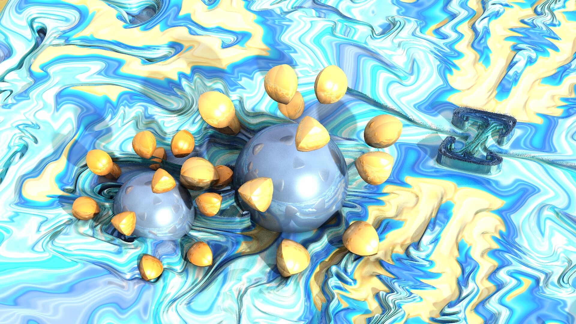 ArtStation - Splash Paint Series: Nuts