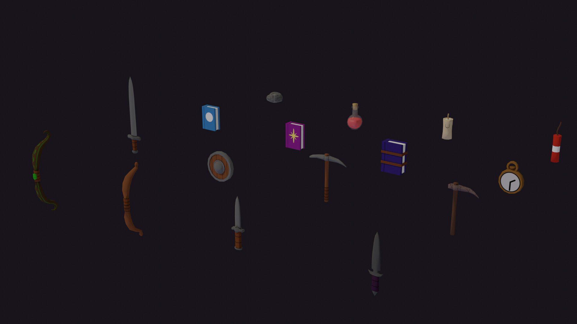 ArtStation - Low poly item set