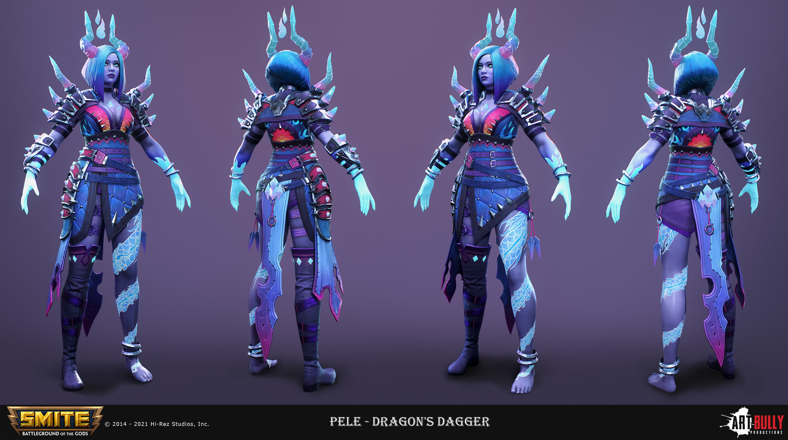 Art Bully Productions - SMITE - Pele Dragon's Dagger