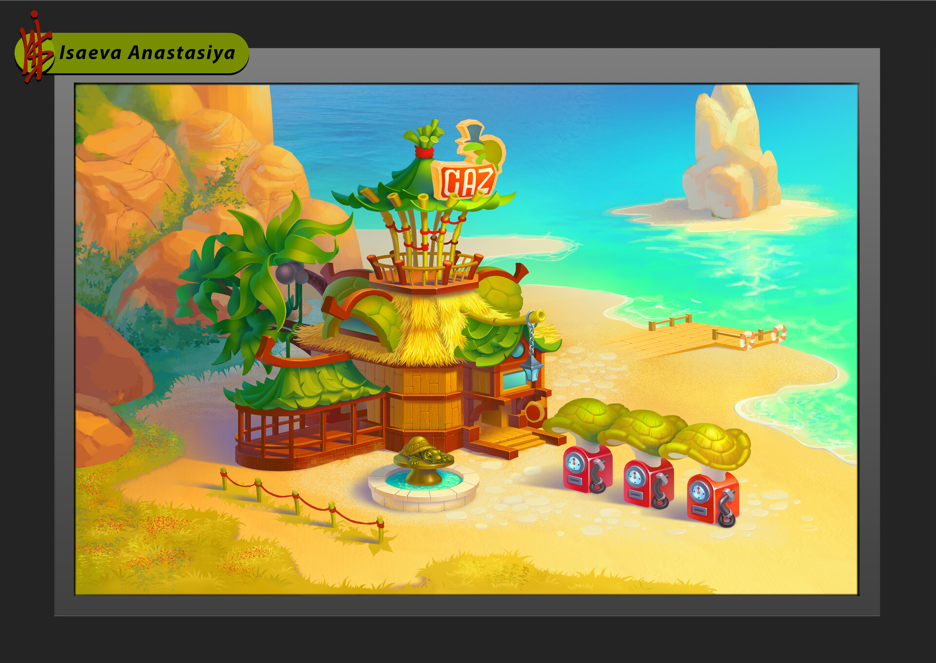ArtStation - Gas-Station-for-Turtles