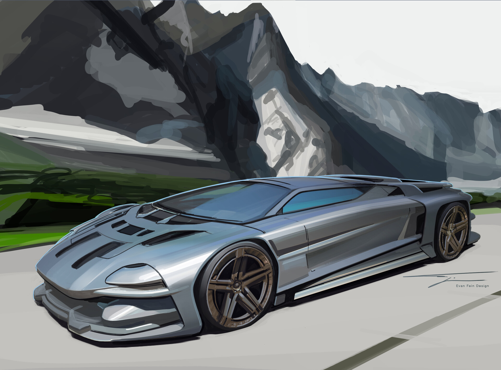 ArtStation - 90's style supercar concept