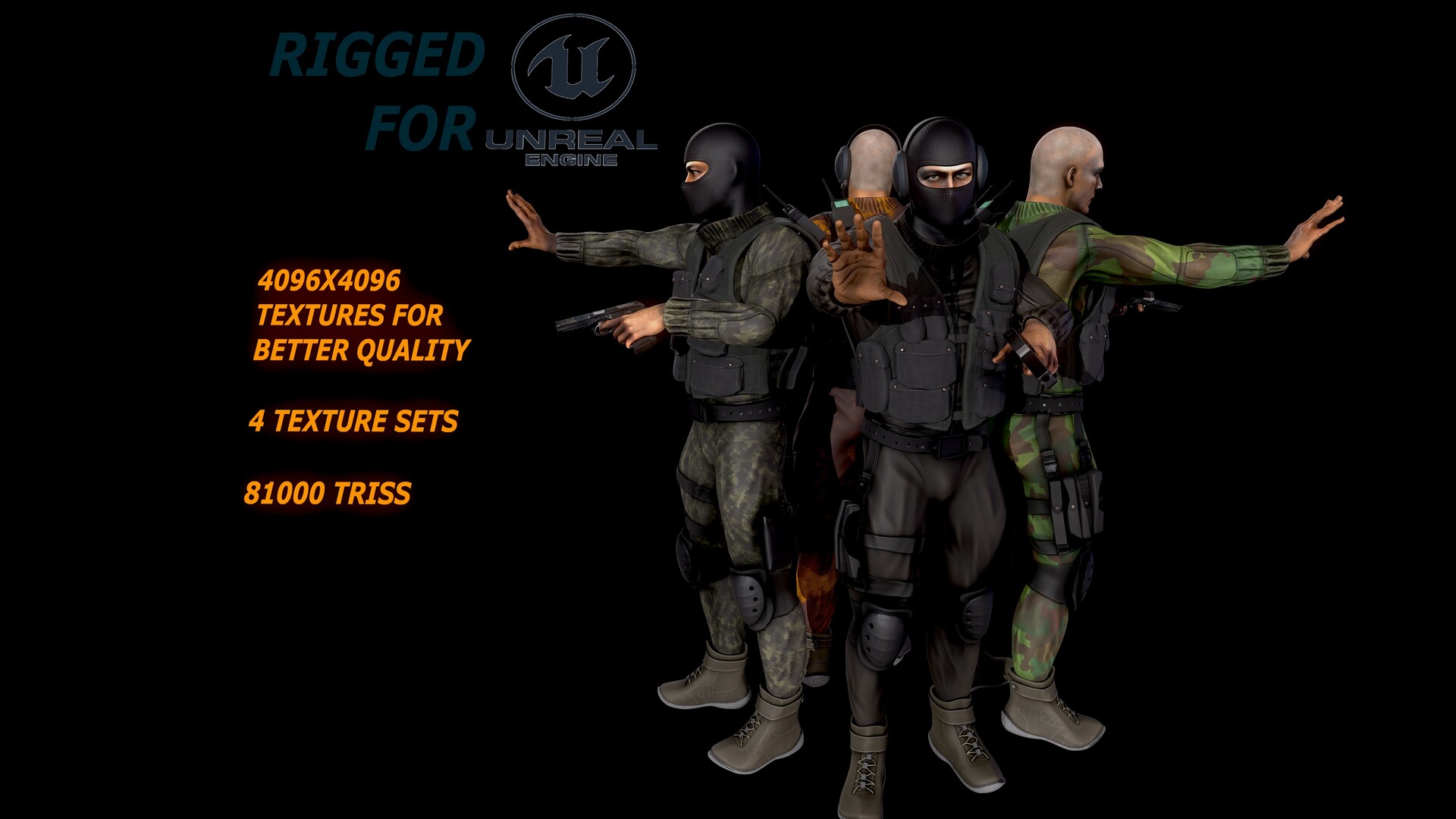 ArtStation - Soldier comandos (Game Ready)