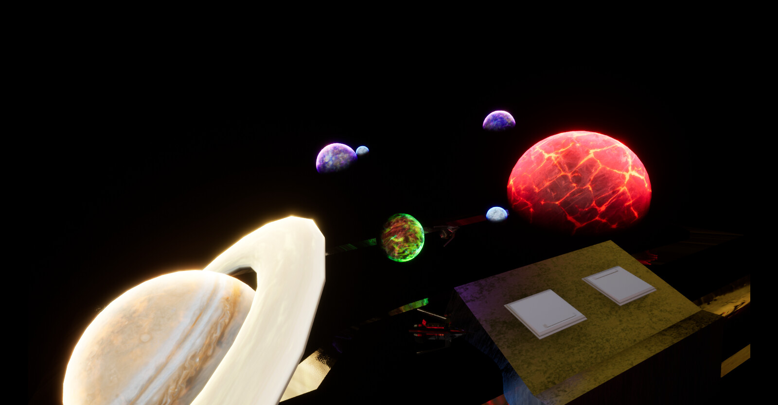 ArtStation - Planetary Diorama test.