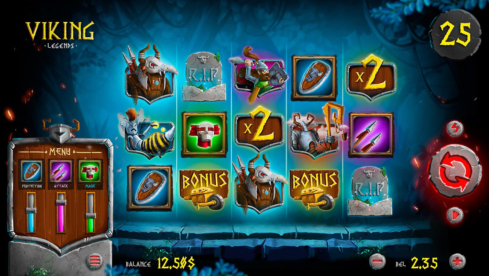 ArtStation - Game slot VIKING legends