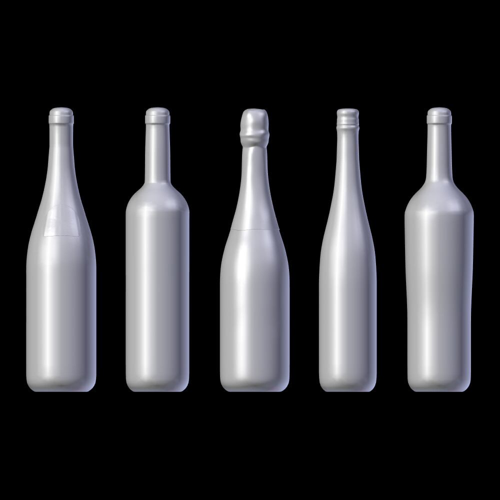 Gasya - French wine bottles