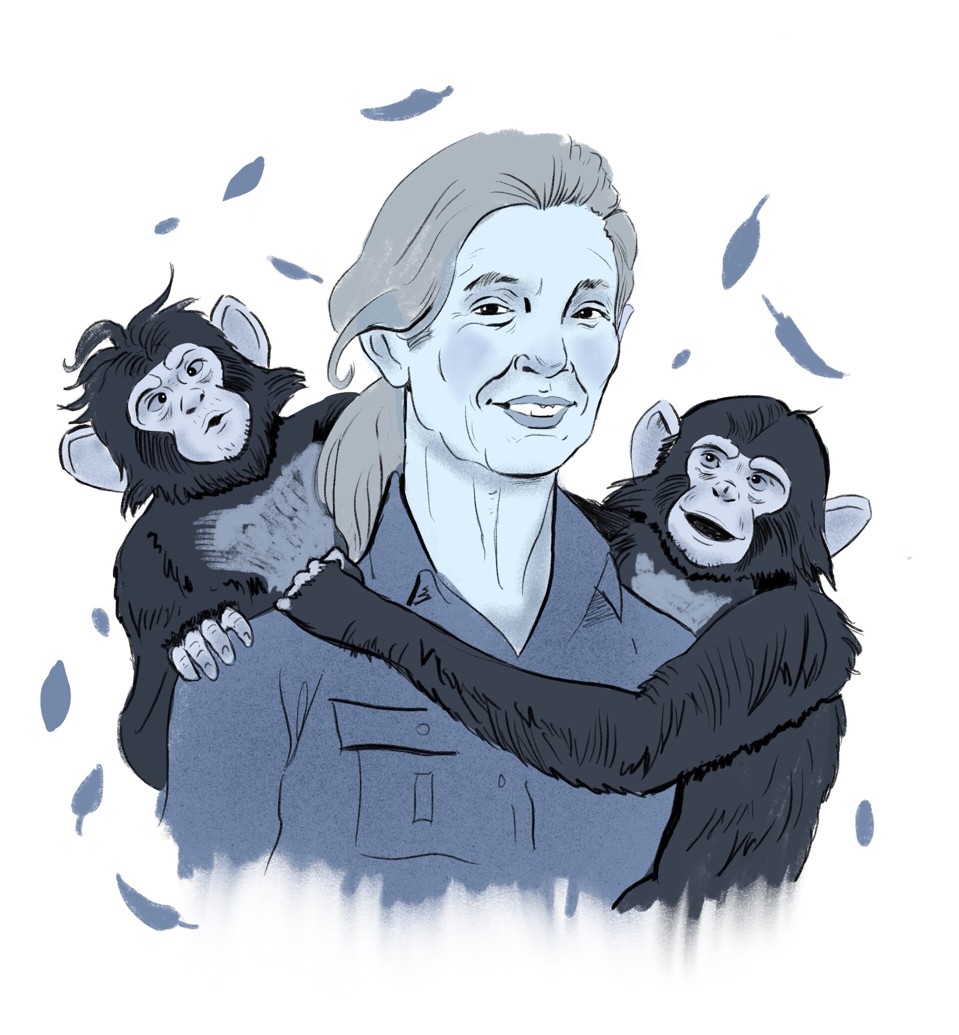 Dane Thibeault - Dr. Jane Goodall Portrait