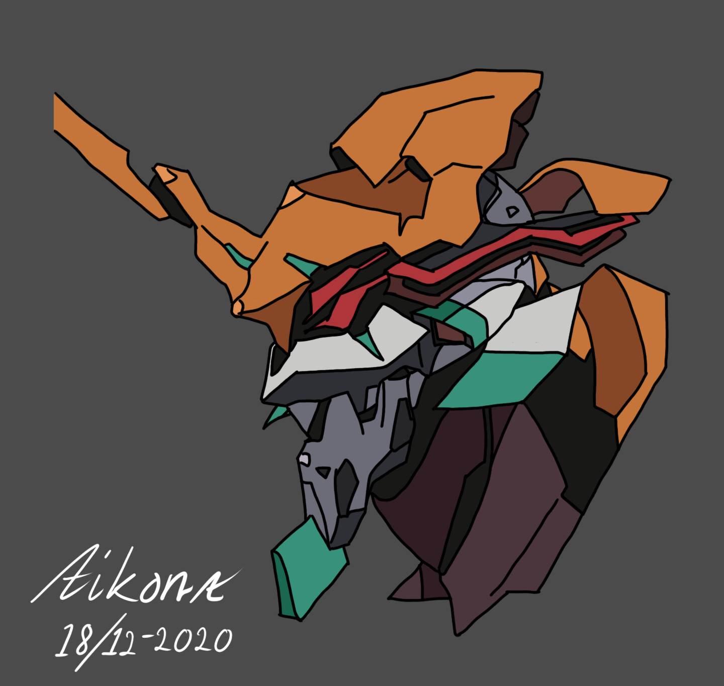 Aikona | Oliver Broberg - EVA-13 Fanart - Different Colour Variations