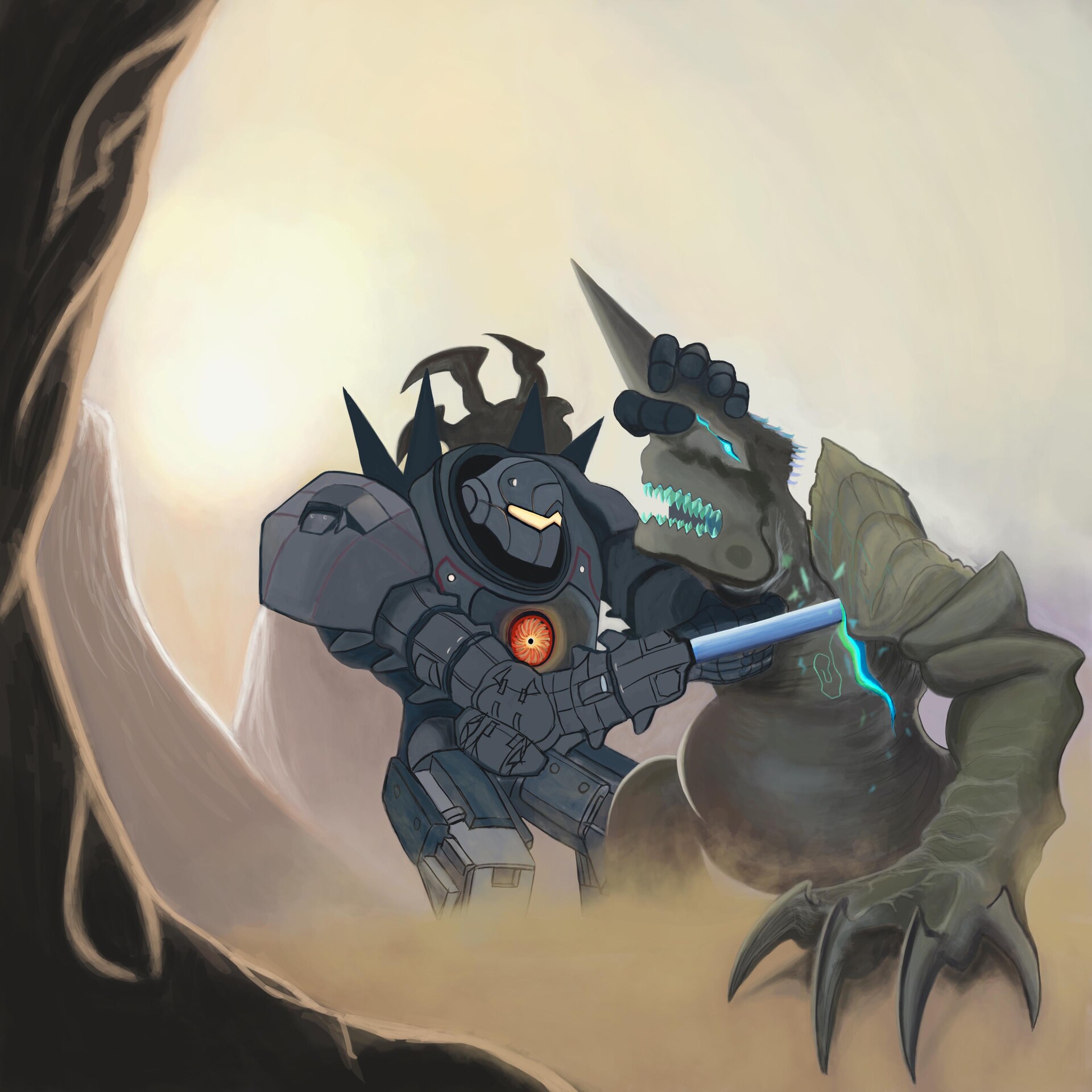 ArtStation - kaiju vs jaeger