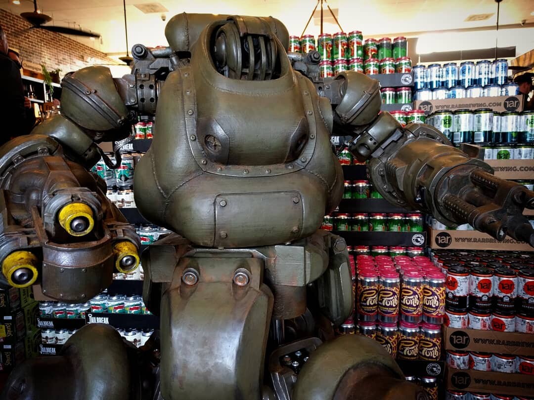 Dennis Mejillones - Large 3D, printed Fallout 4 RC Sentry Bot!