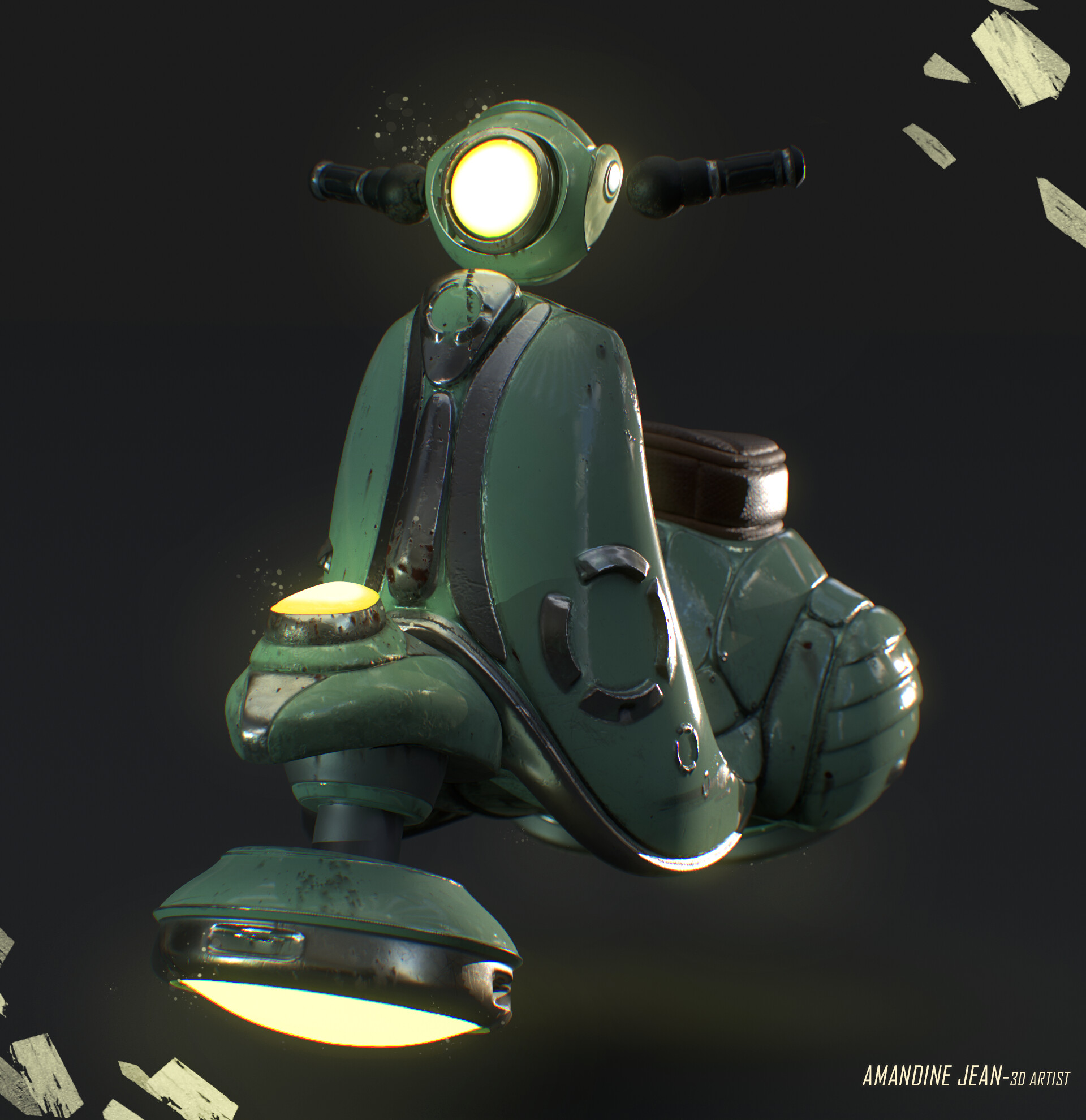 ArtStation - Futuristic Scooter