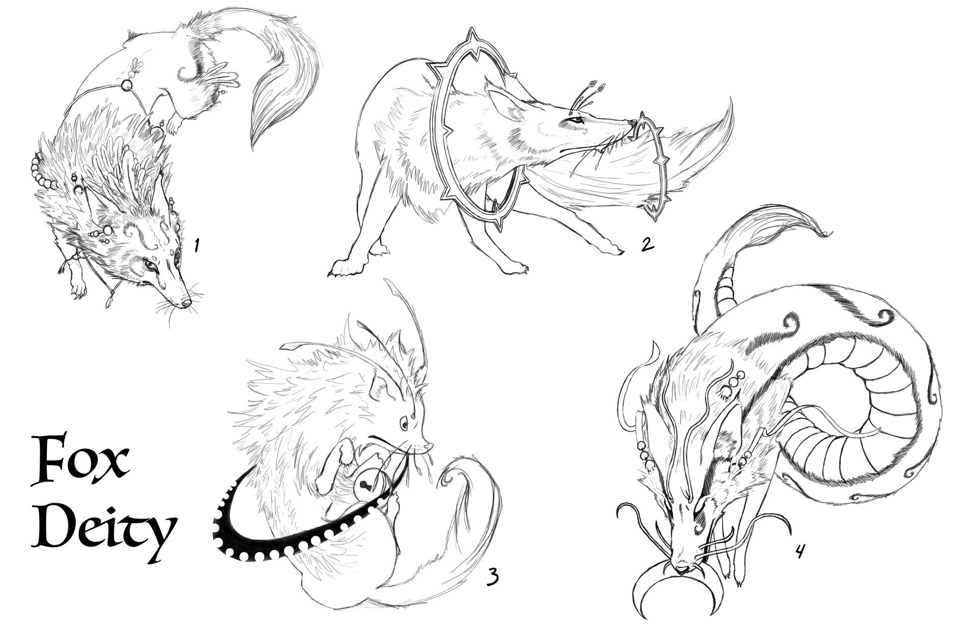 ArtStation - Fox Deity Concept