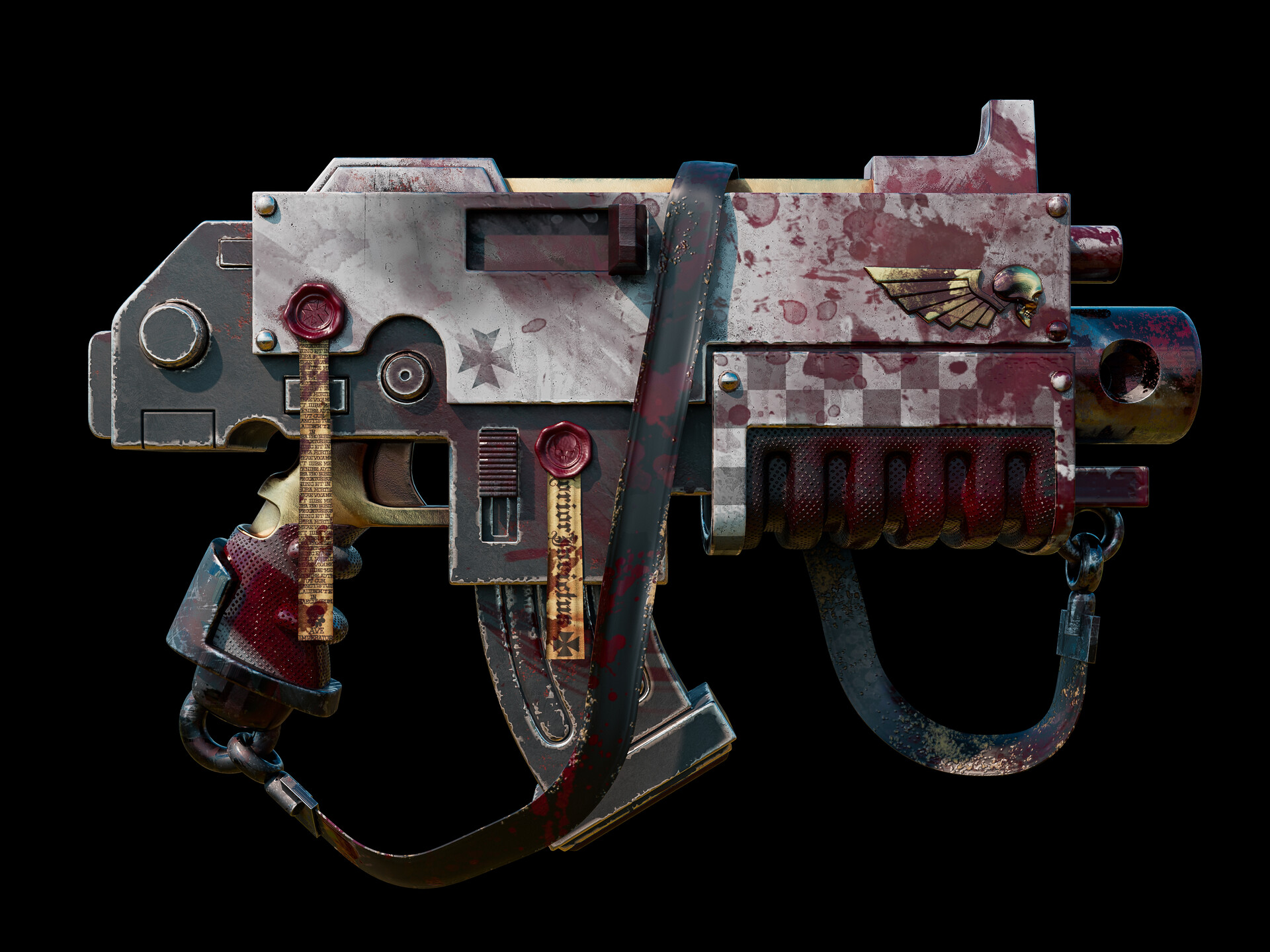 ArtStation - Black Templar - Space Marine Bolter