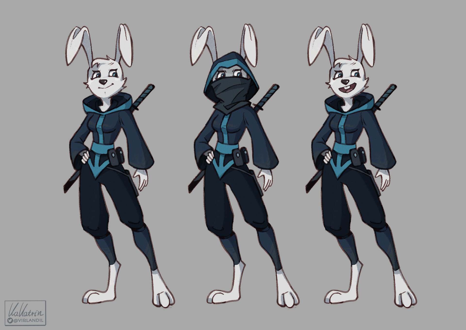 Artstation Rabbit Ninja
