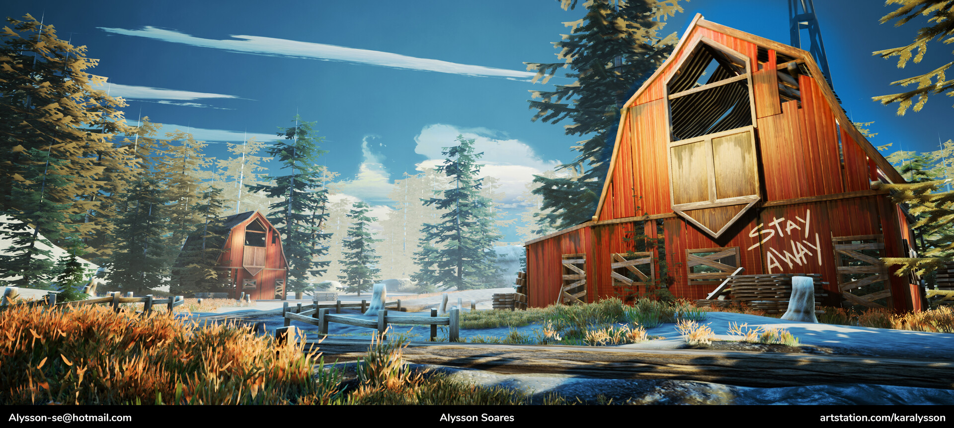 Alysson Soares - Abandoned Barn - Unreal Engine