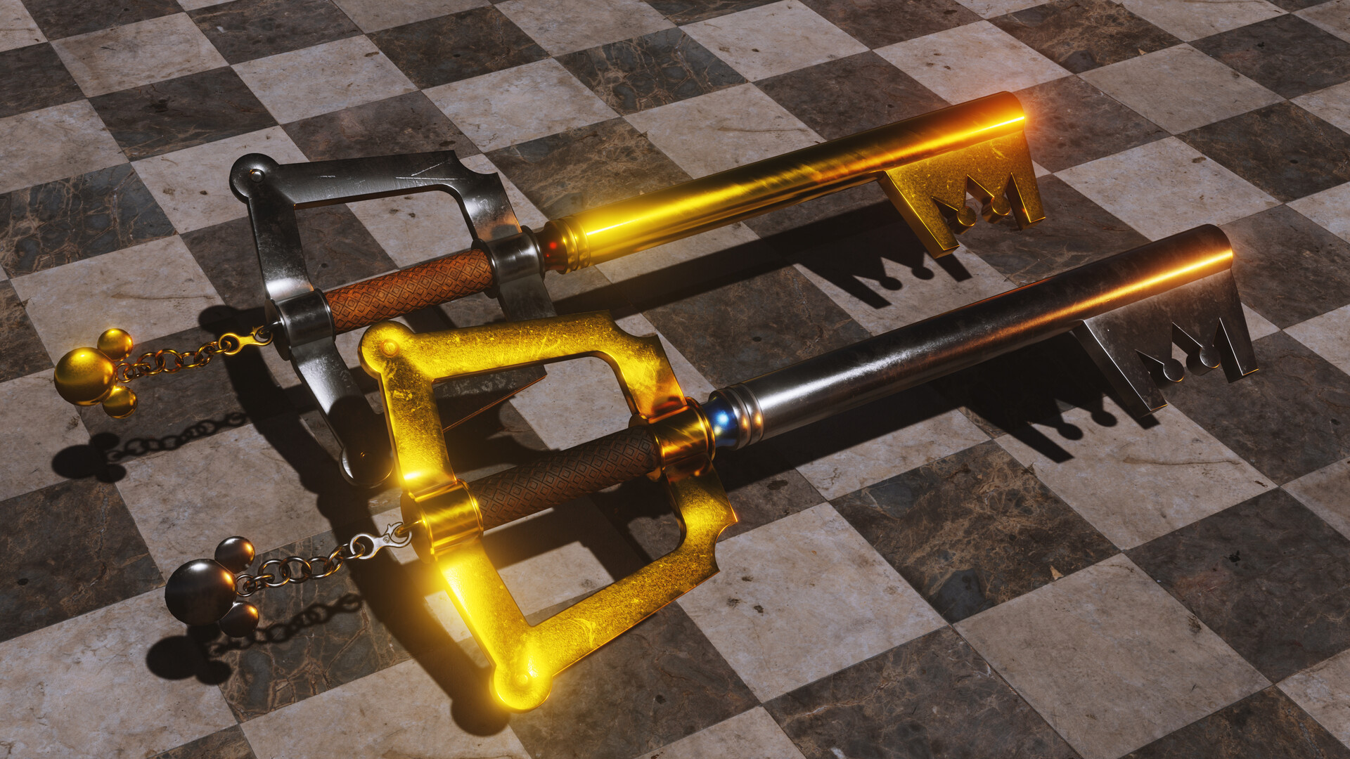 Josh Rai - Kingdom Key & Kingdom Key D - Kingdom Hearts Fan Art