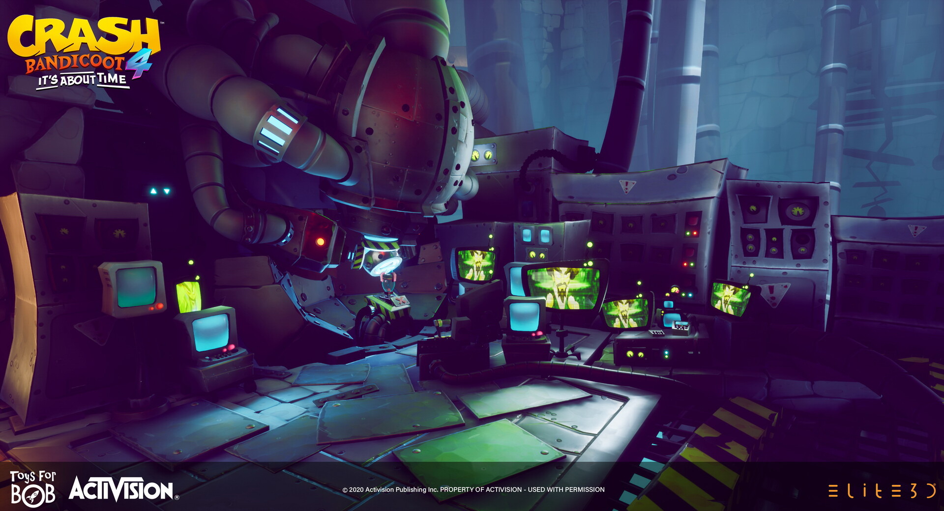 elite3d studio - Crash Bandicoot 4 - Cortex Castle & Island Boss Level