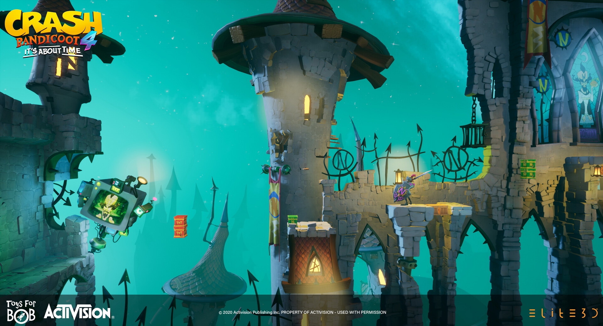 elite3d studio - Crash Bandicoot 4 - Cortex Castle & Island Boss Level