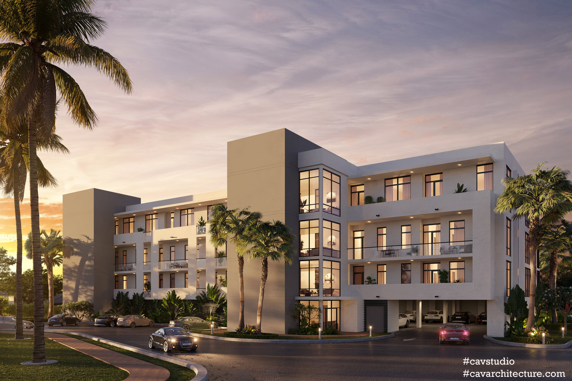 ArtStation - Sunset building