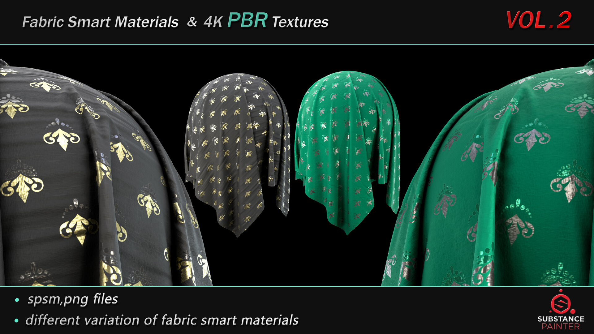 hossein-hamidi - 50 High Quality Fabric Smart Material Bundle + 4K PBR ...