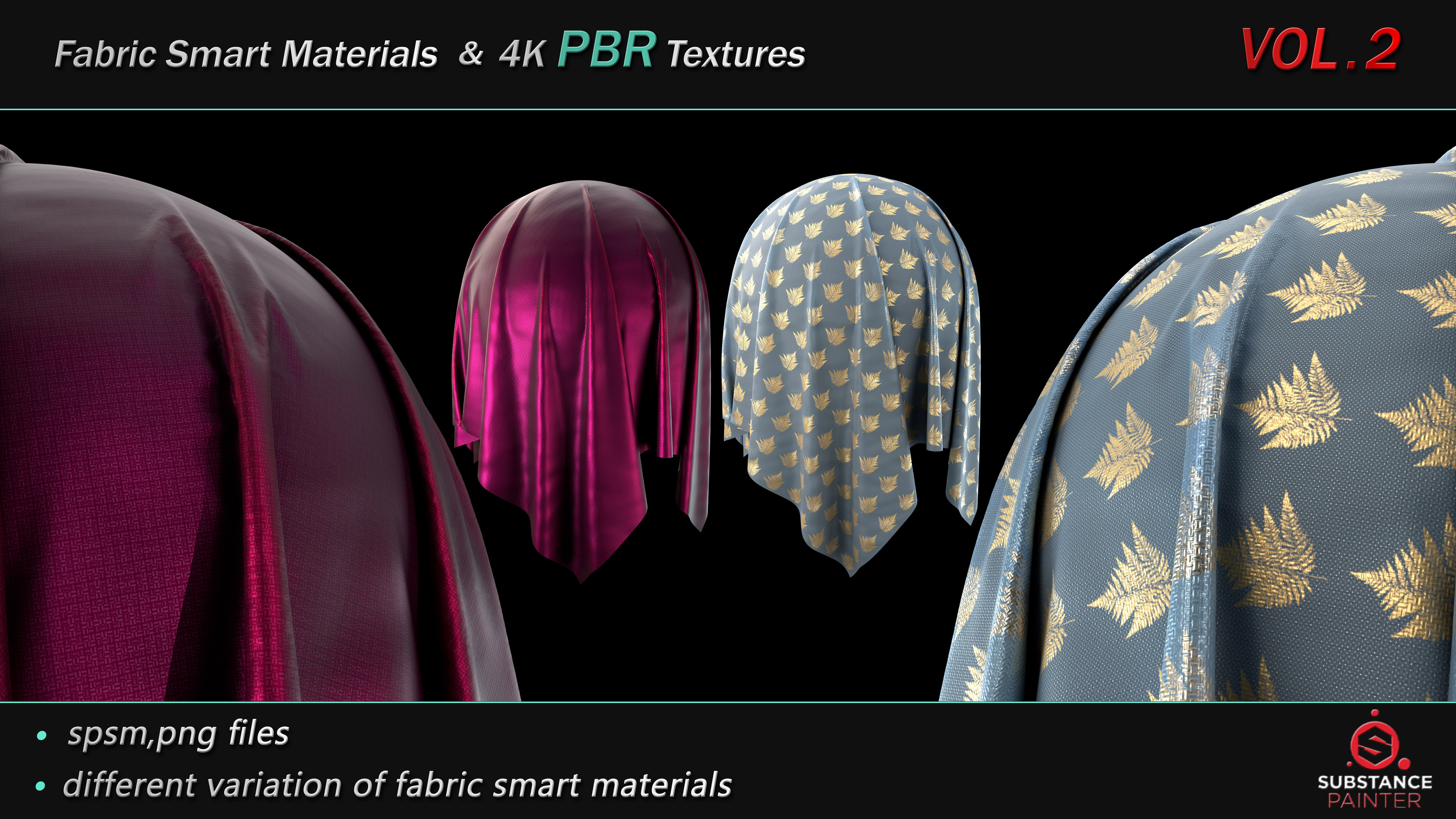 hossein-hamidi - 50 High Quality Fabric Smart Material Bundle + 4K PBR ...