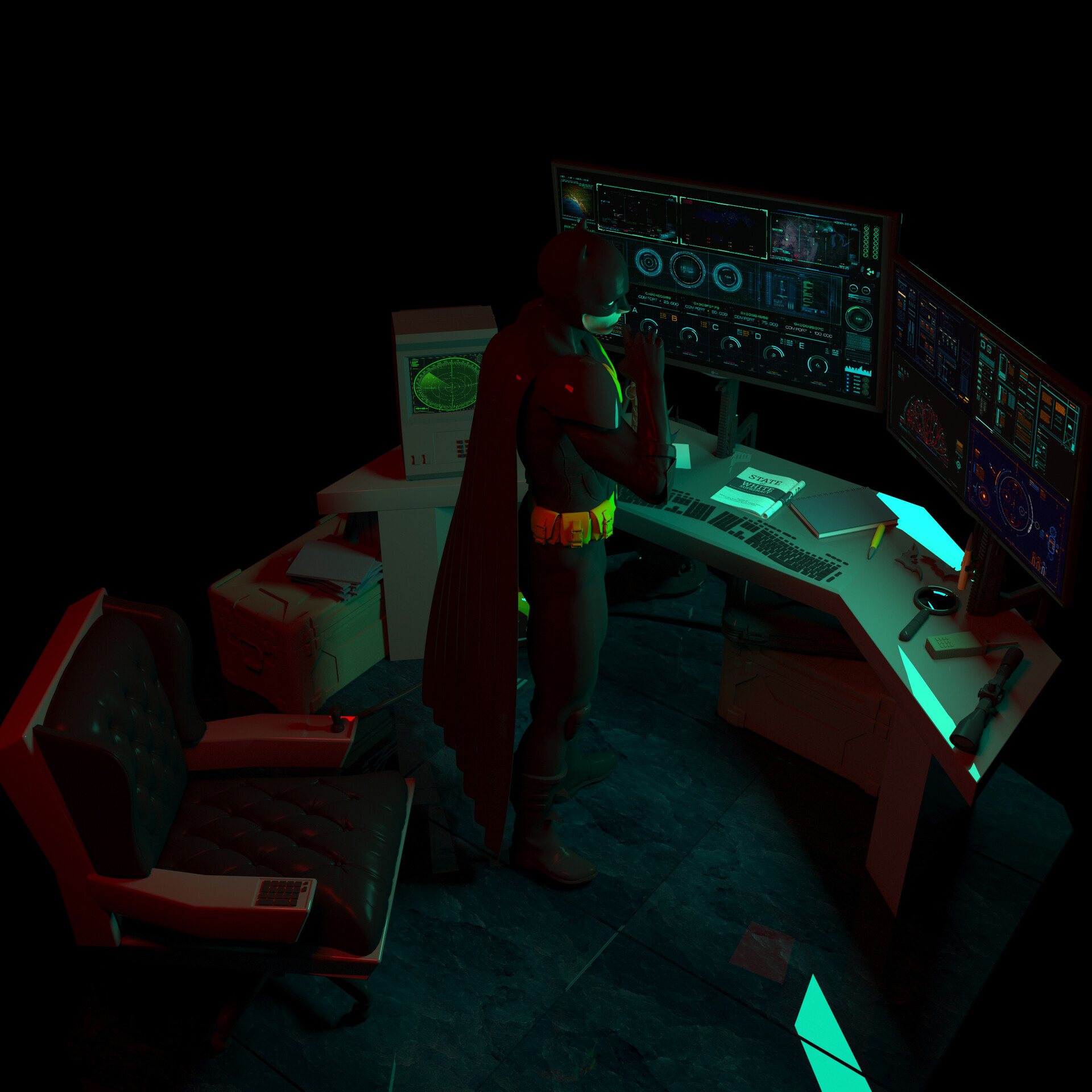 ArtStation - thinking batman