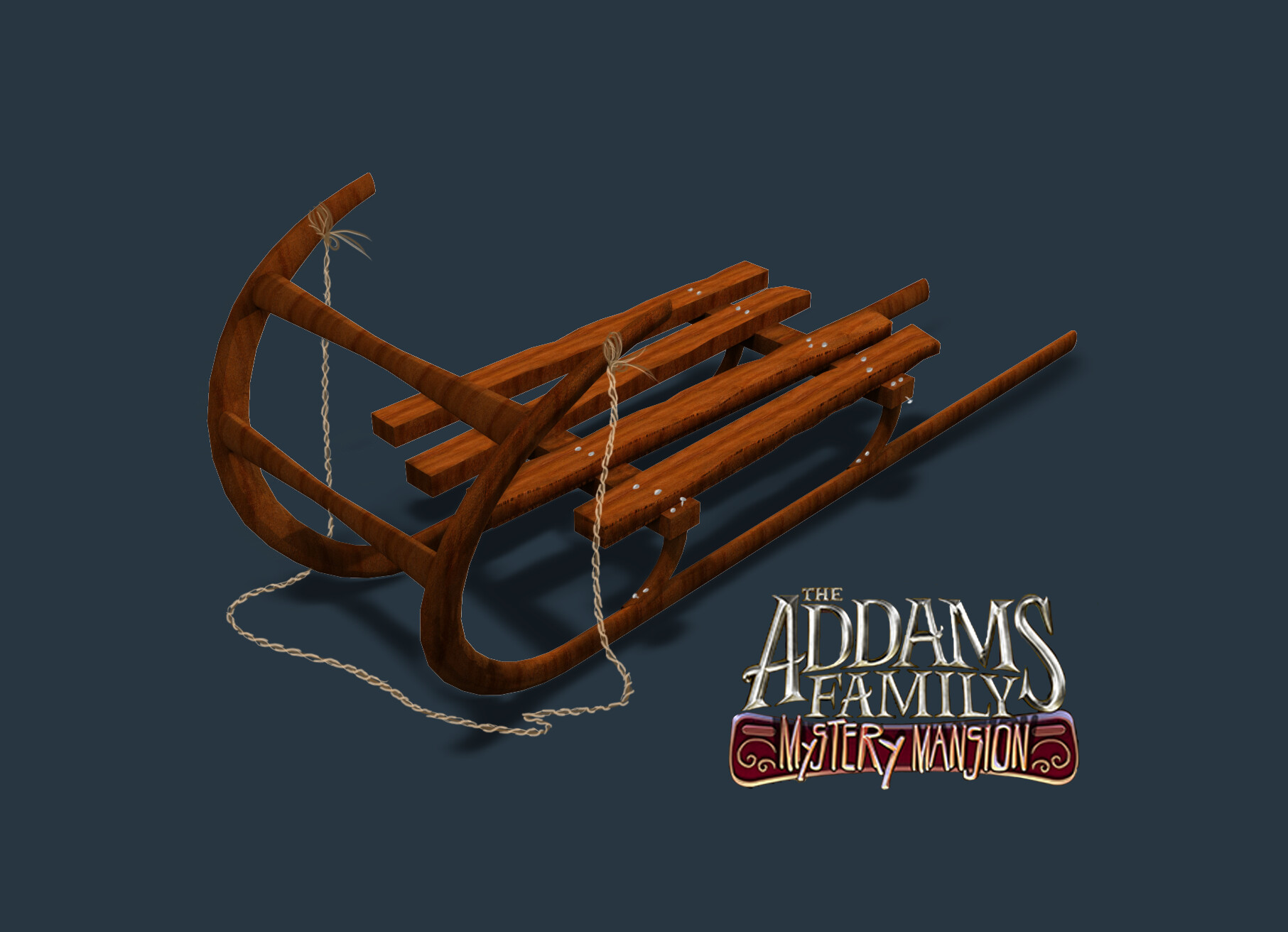 ArtStation - Sled 2D ISOMETRIC ART "The Adams Family Mystery Mansion"