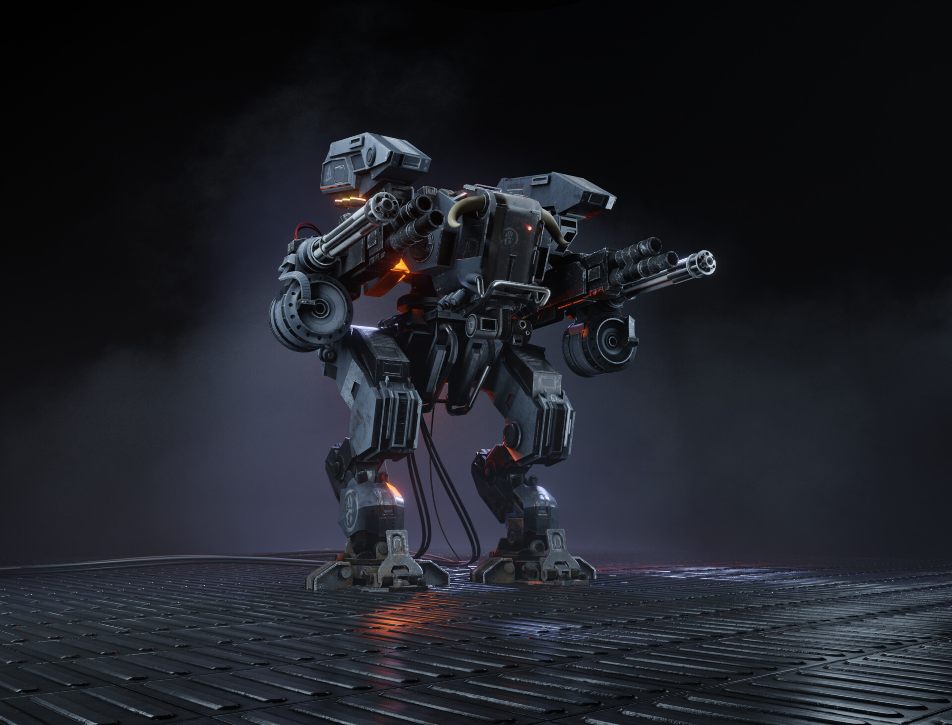 ArtStation - combat mech