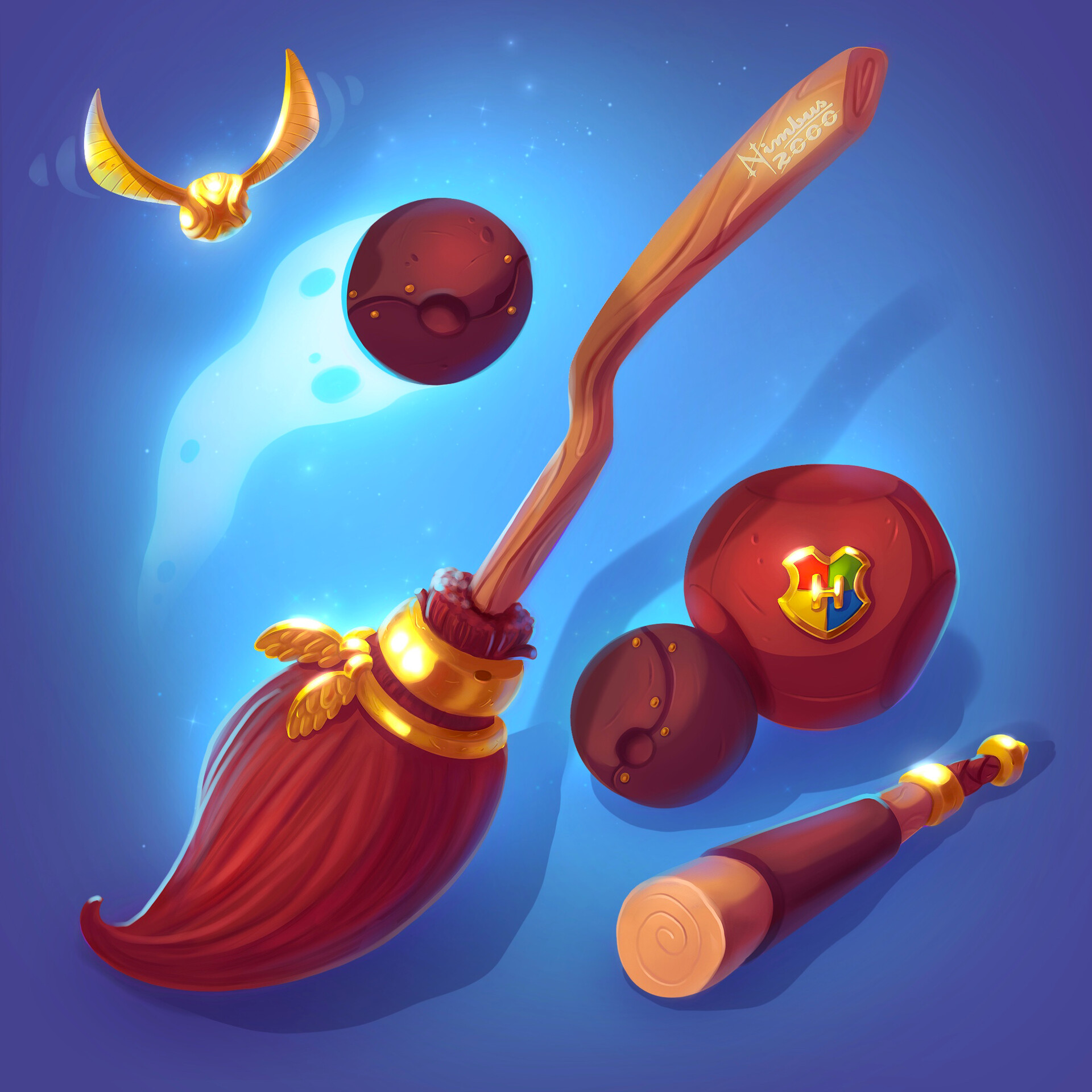 ArtStation - Quidditch set