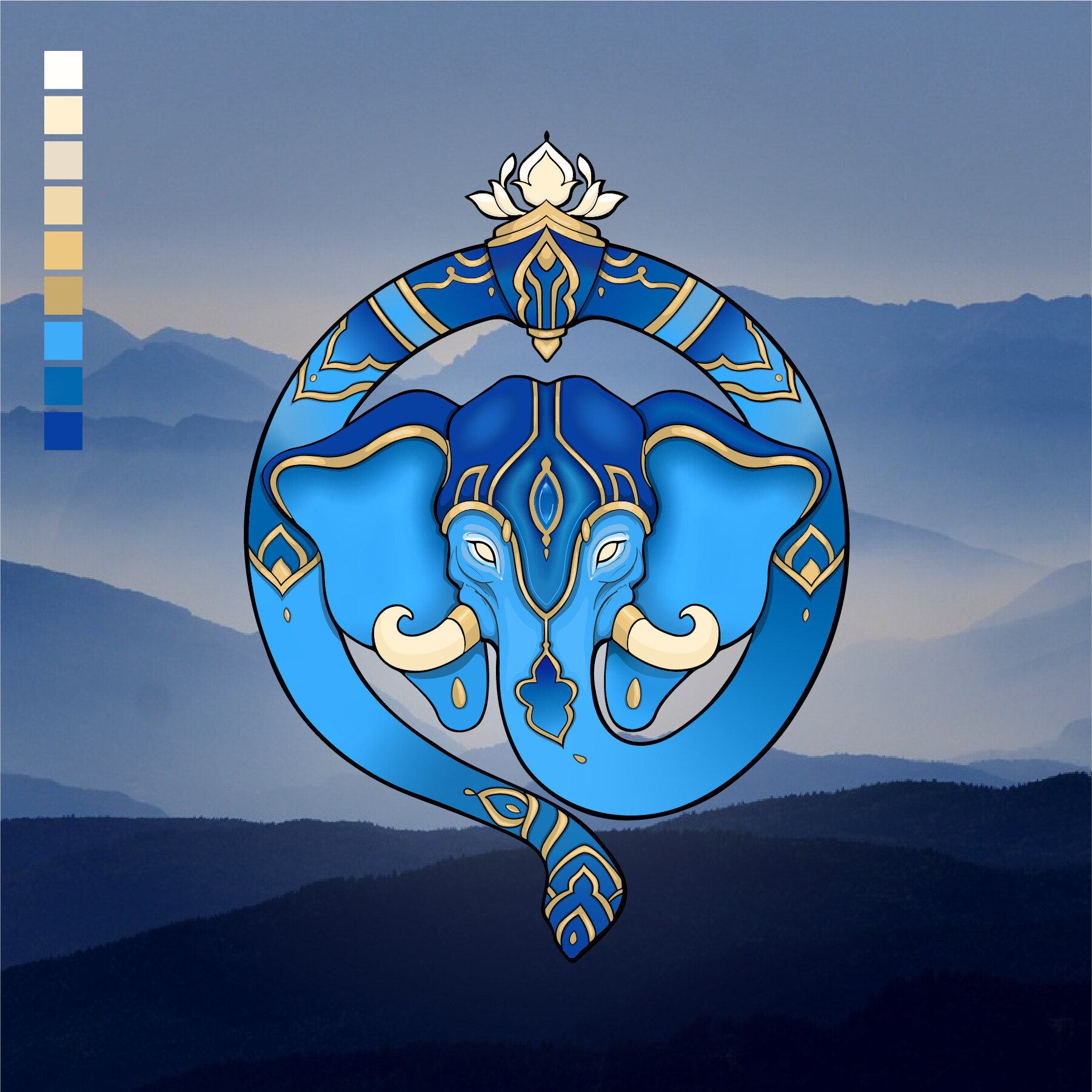 ArtStation - Elephant loop logo