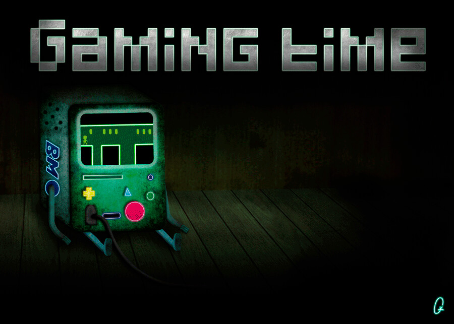 ArtStation - Gaming time - Bmo (adventure time)