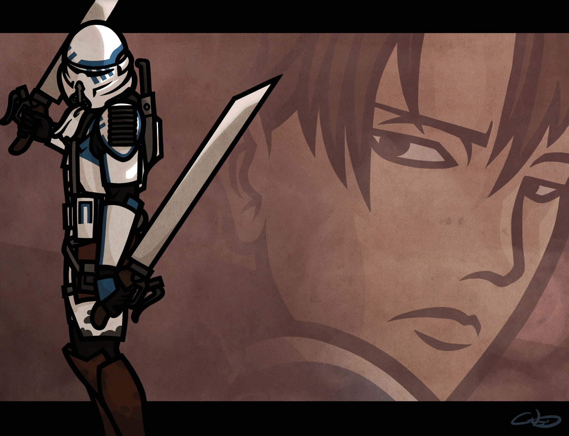 ArtStation - Levi Ackerman - Crossover
