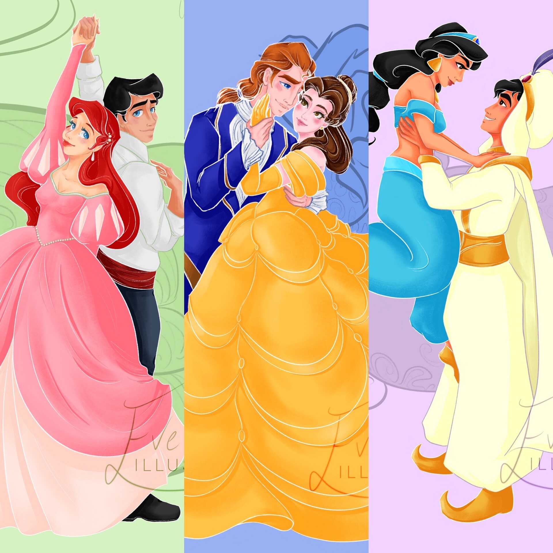 ArtStation - Renaissance Age - Disney Couples