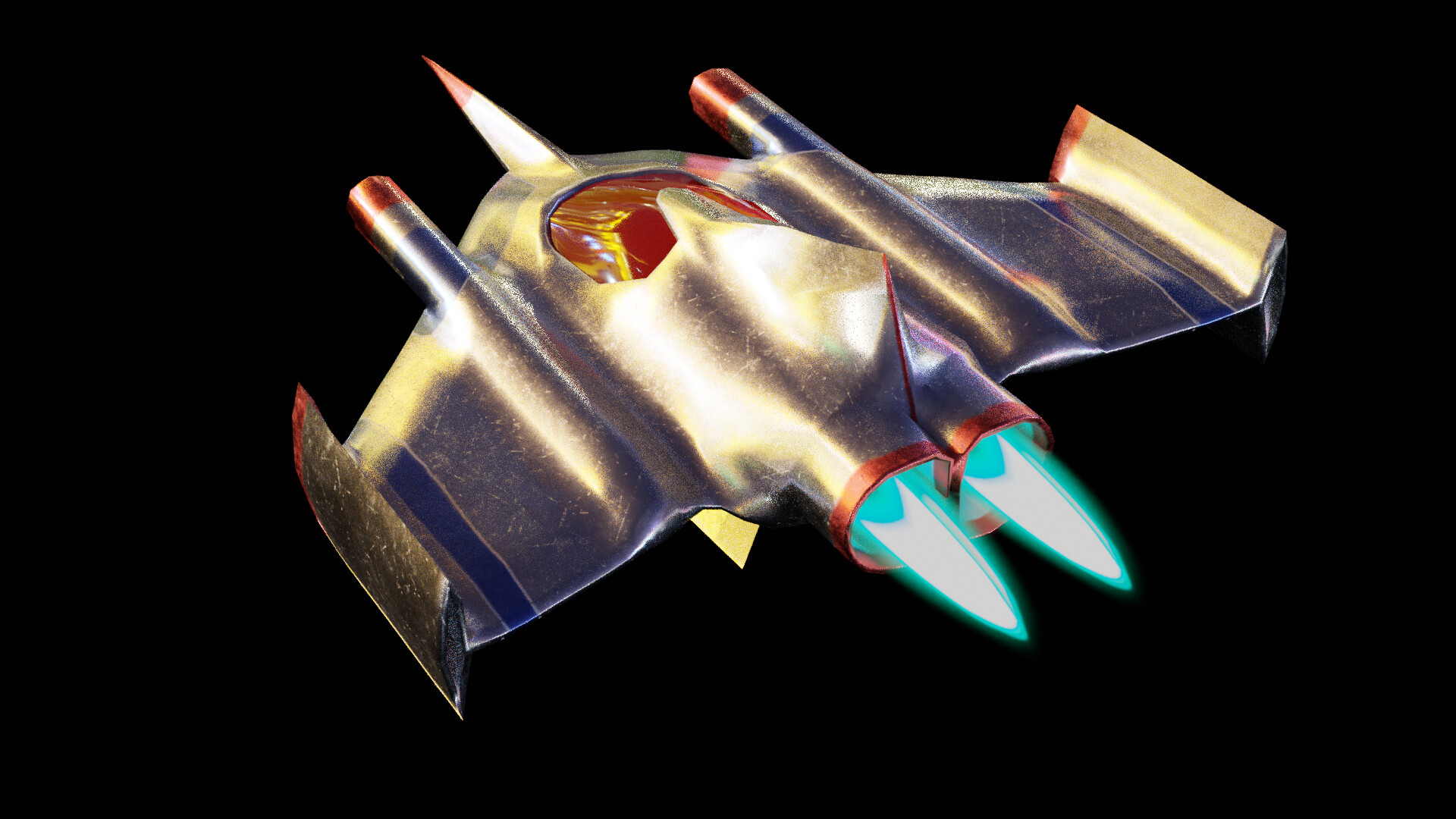 Galaga Triple Ship