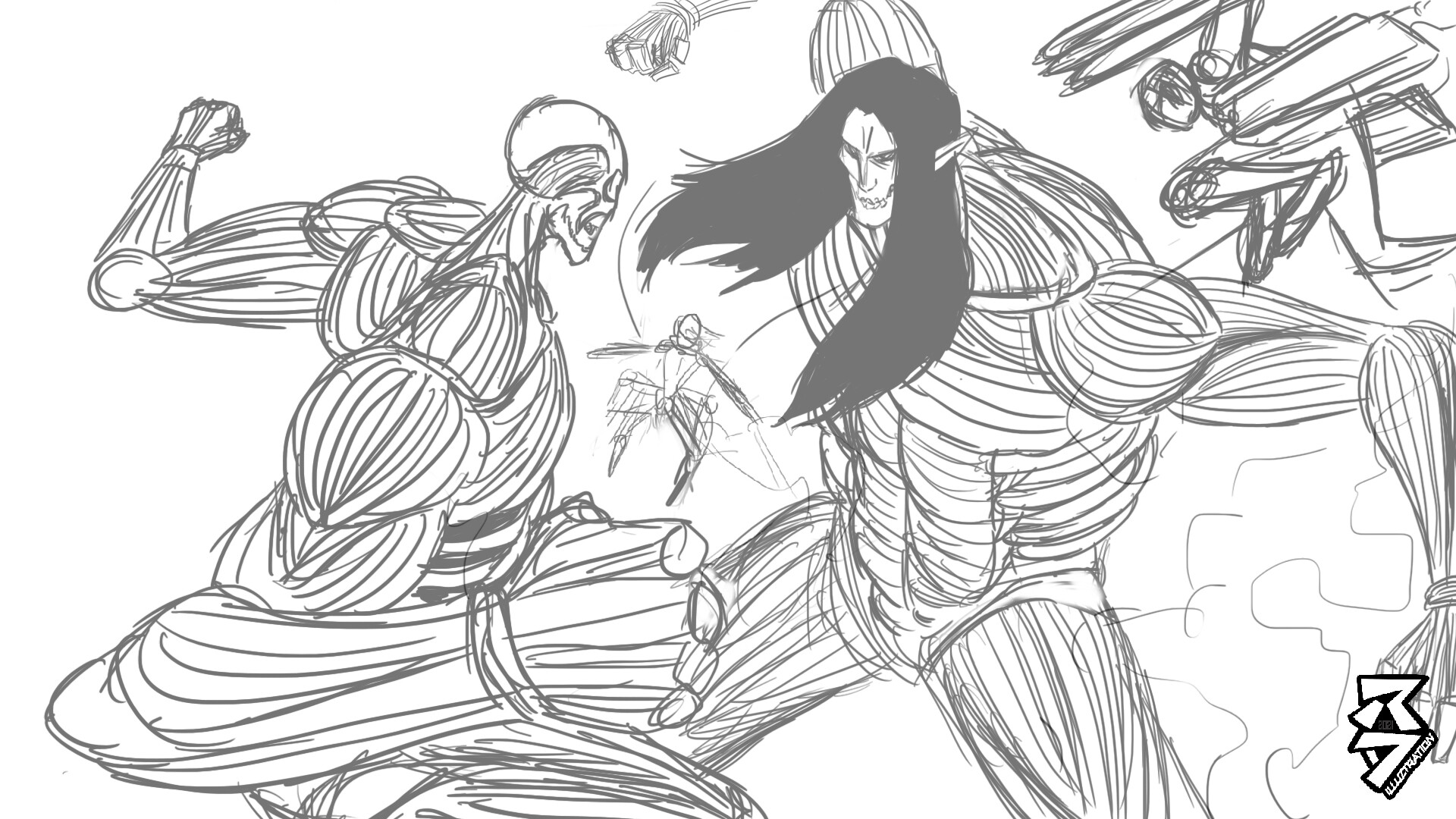 armored titan coloring pages