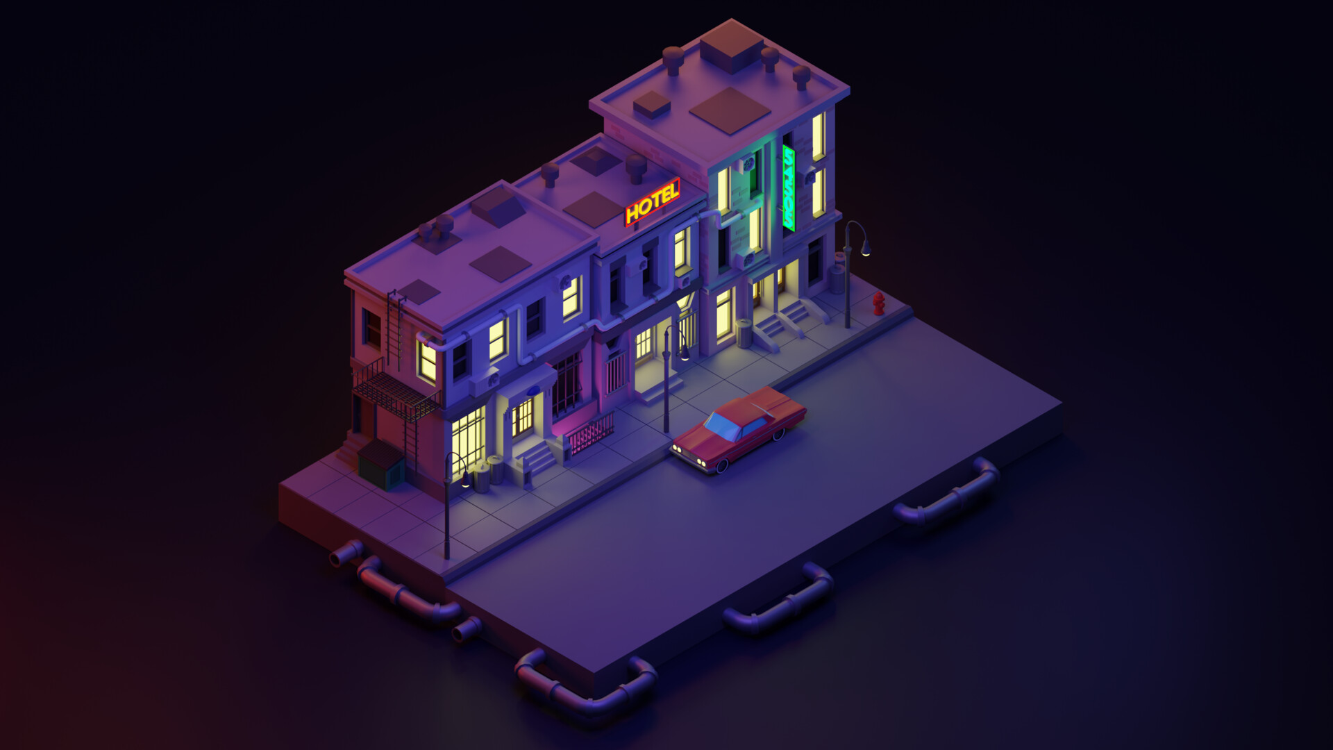 ArtStation - Neon Street