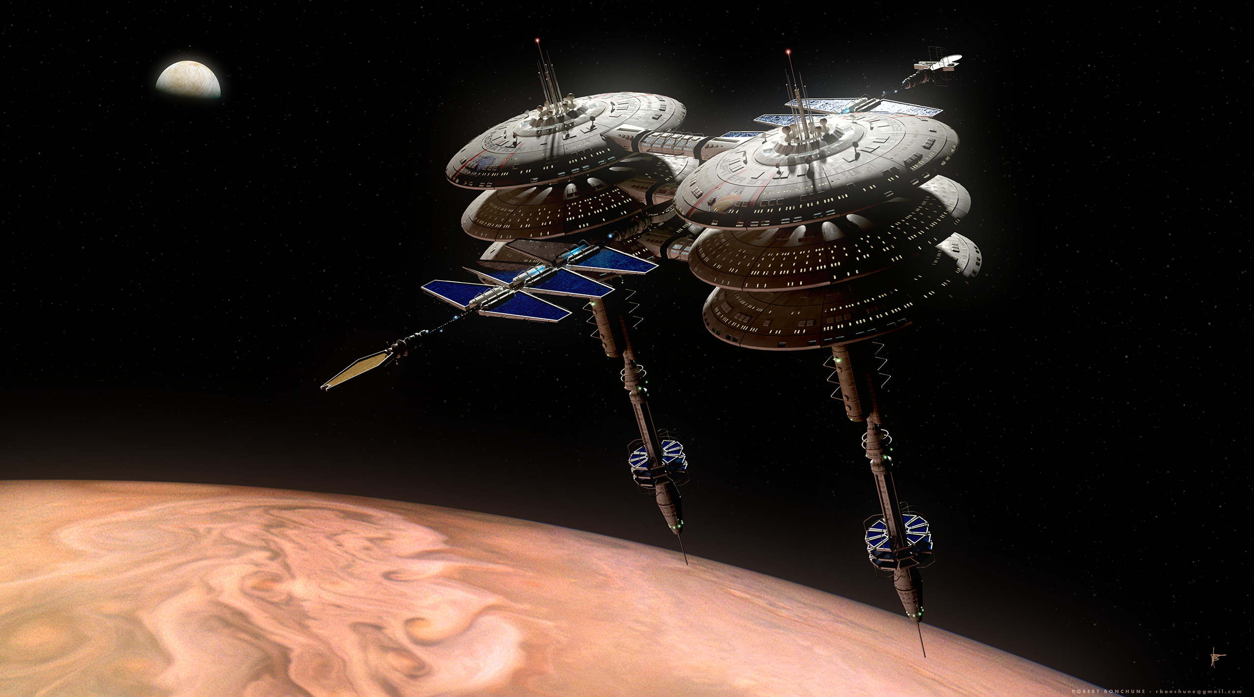 Robert Bonchune - Jupiter Station - Star Trek: Deep Space Nine, Star ...