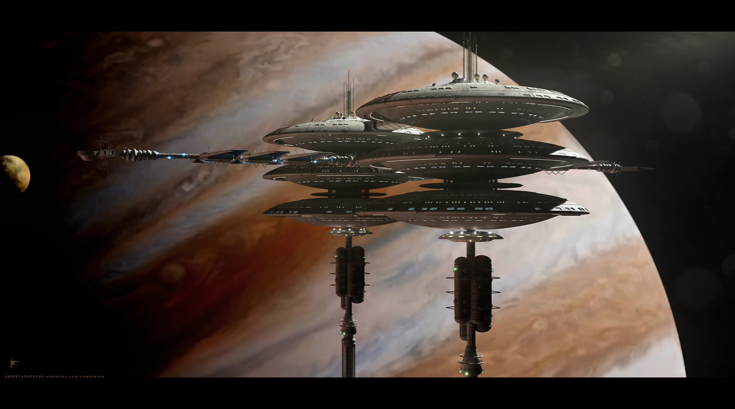 Robert Bonchune - Jupiter Station - Star Trek: Deep Space Nine, Star ...